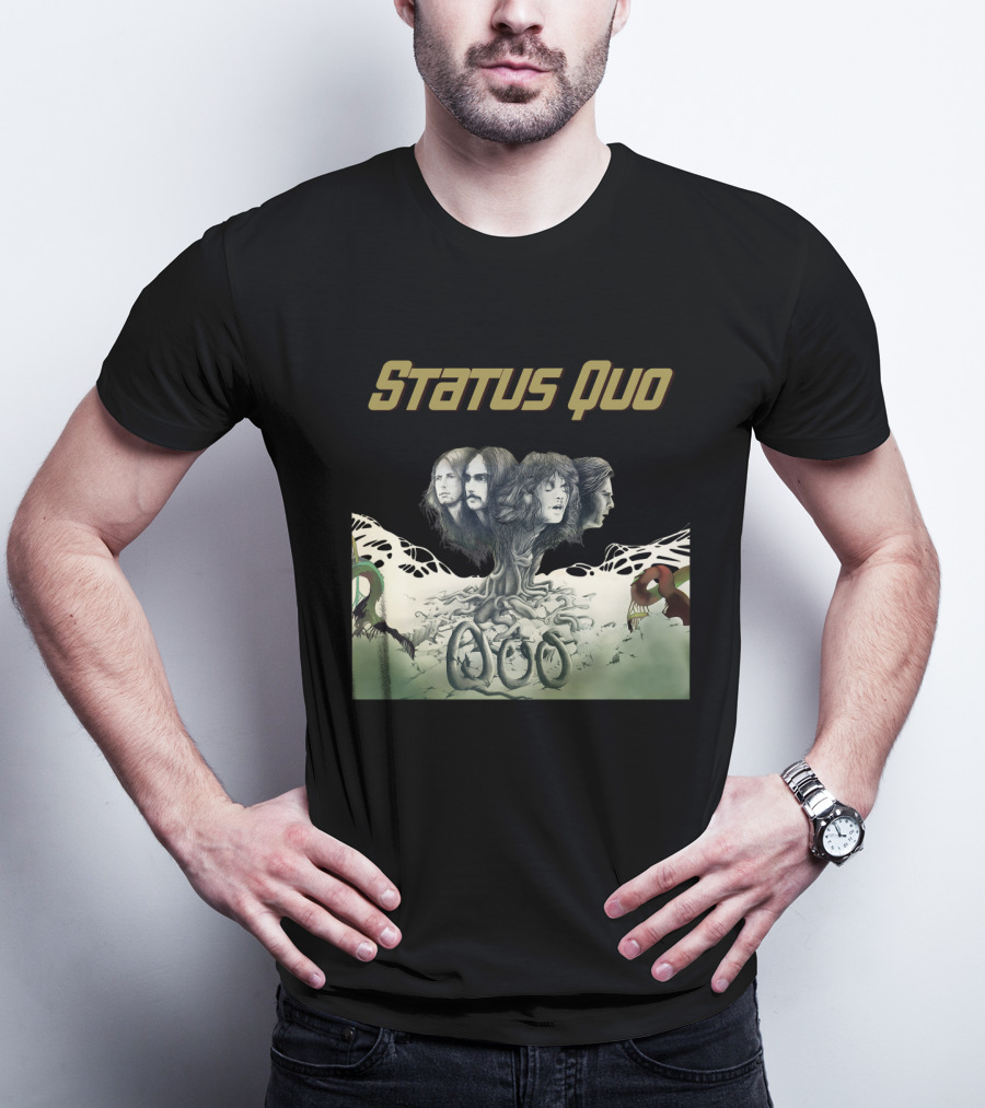 Status Quo Band Tree Faces T-Shirt