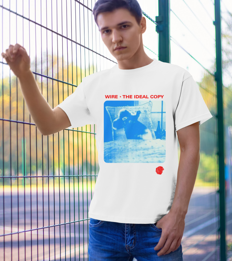 Wire The Ideal Copy Blue Dog On Pillow T-Shirt