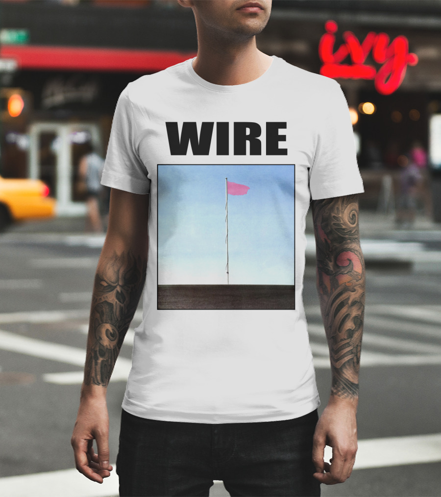 Wire Pink Flag Iconic Album Cover T-Shirt