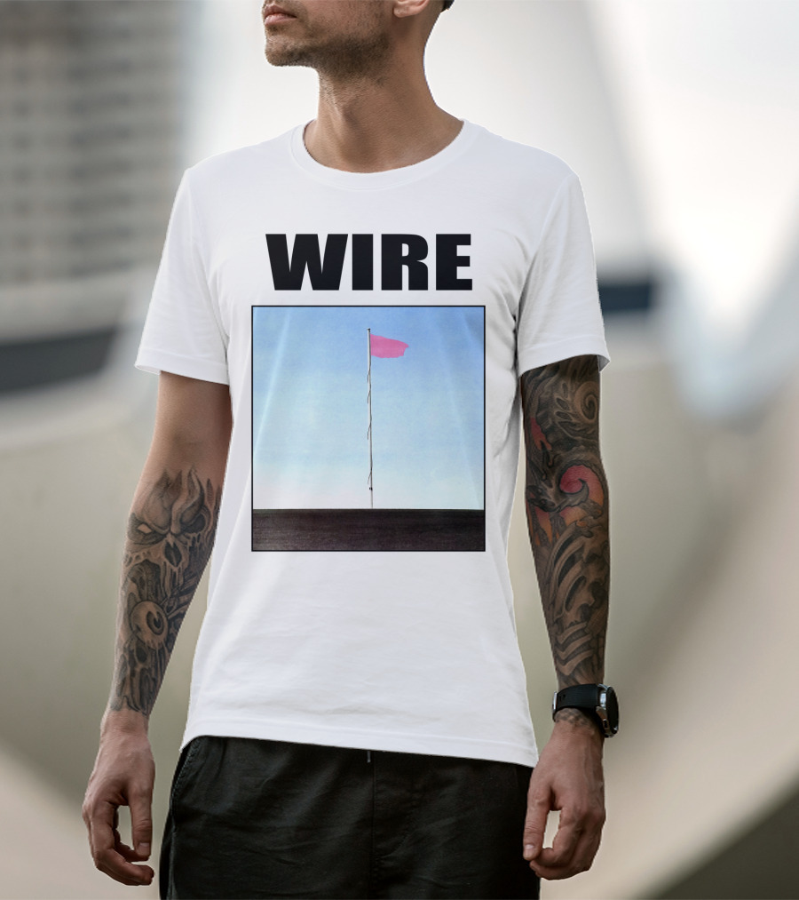 Wire Pink Flag Iconic Album Cover T-Shirt