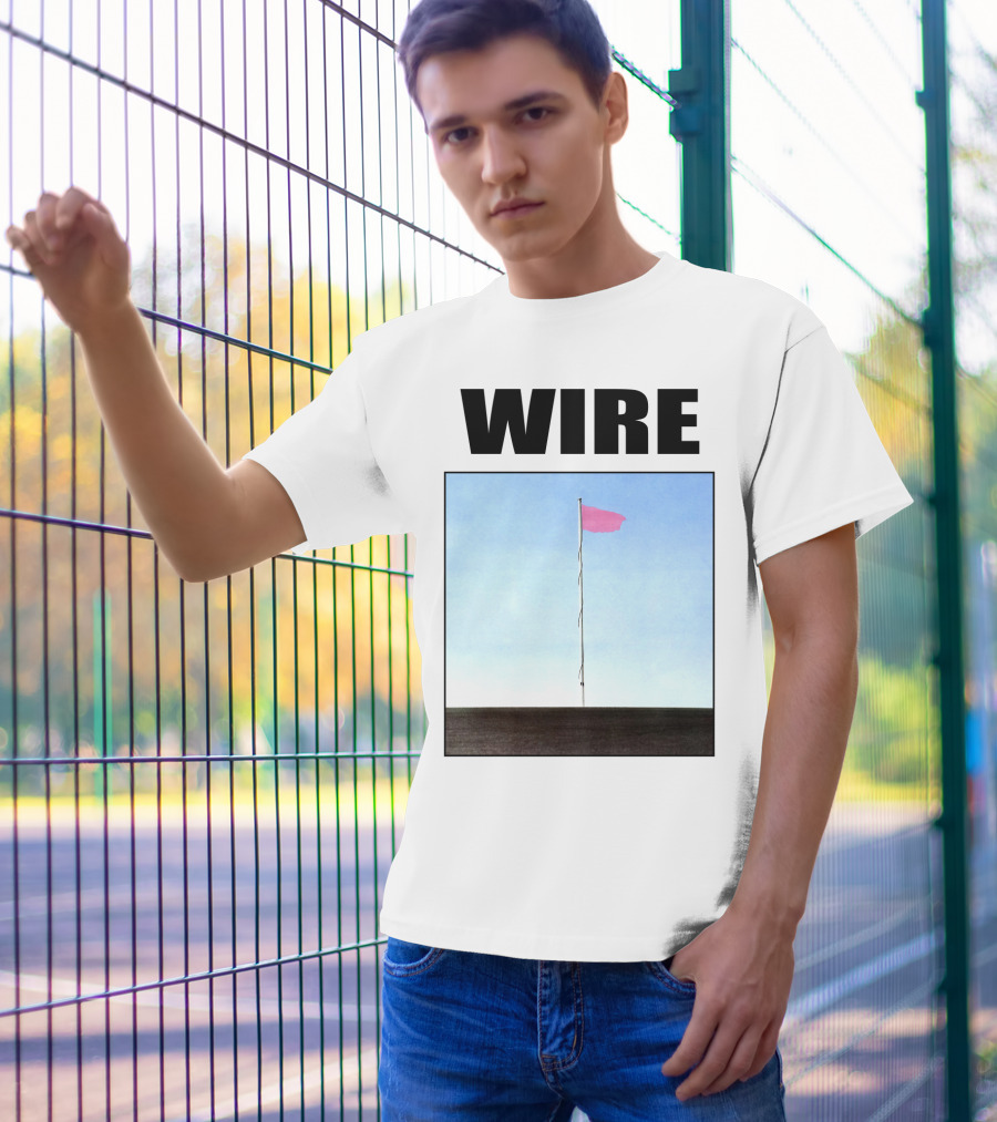 Wire Pink Flag Iconic Album Cover T-Shirt