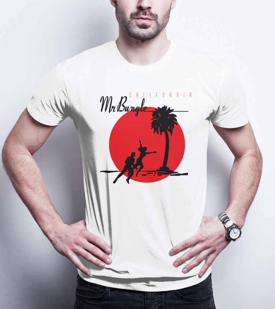 Mr Bungle California Palm Silhouette Red Sun T-Shirt