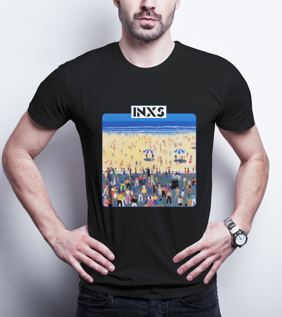 INXS Bondi Beach Crowd T-Shirt