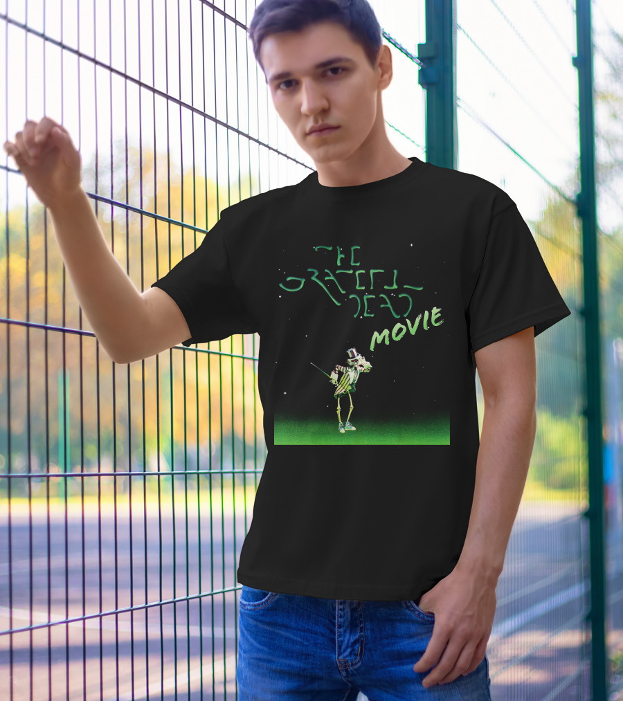 The Grateful Dead Movie Skeleton With Top Hat And Cane T-Shirt