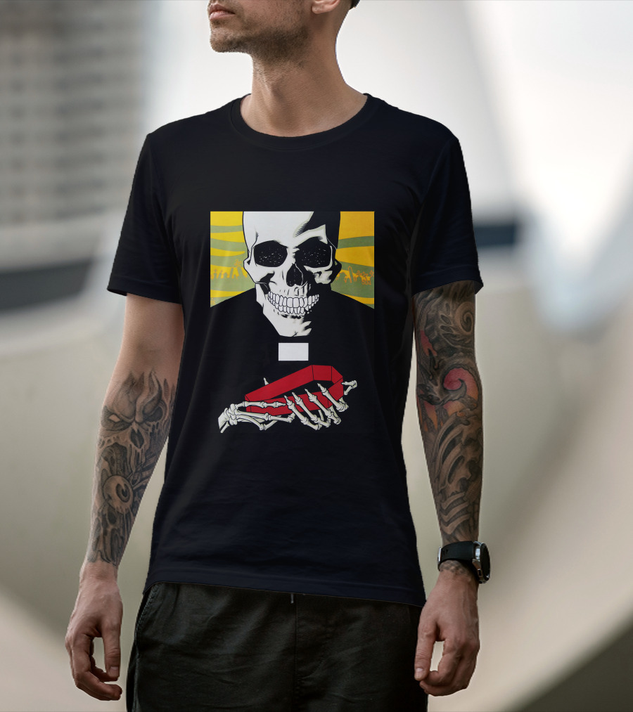 Brlg Skull Holding Red Object T-Shirt