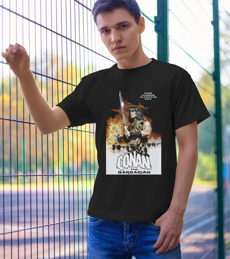Conan The Barbarian Chief Warrior Gladiator King T-Shirt
