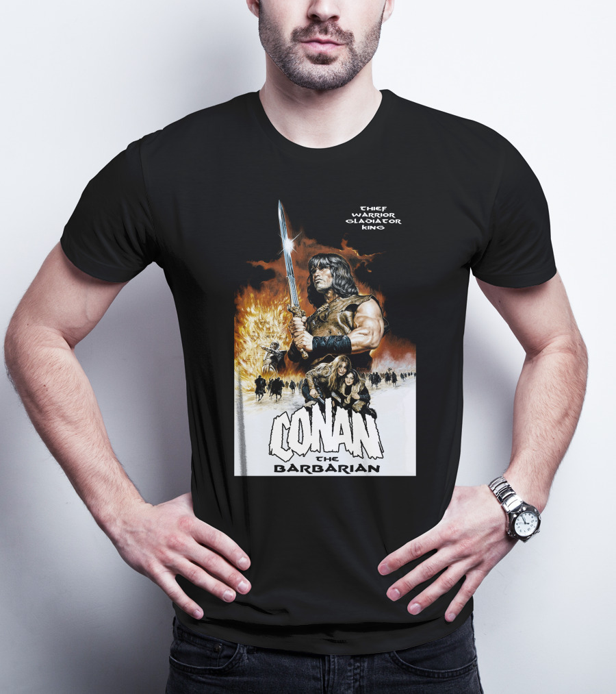 Conan The Barbarian Chief Warrior Gladiator King T-Shirt