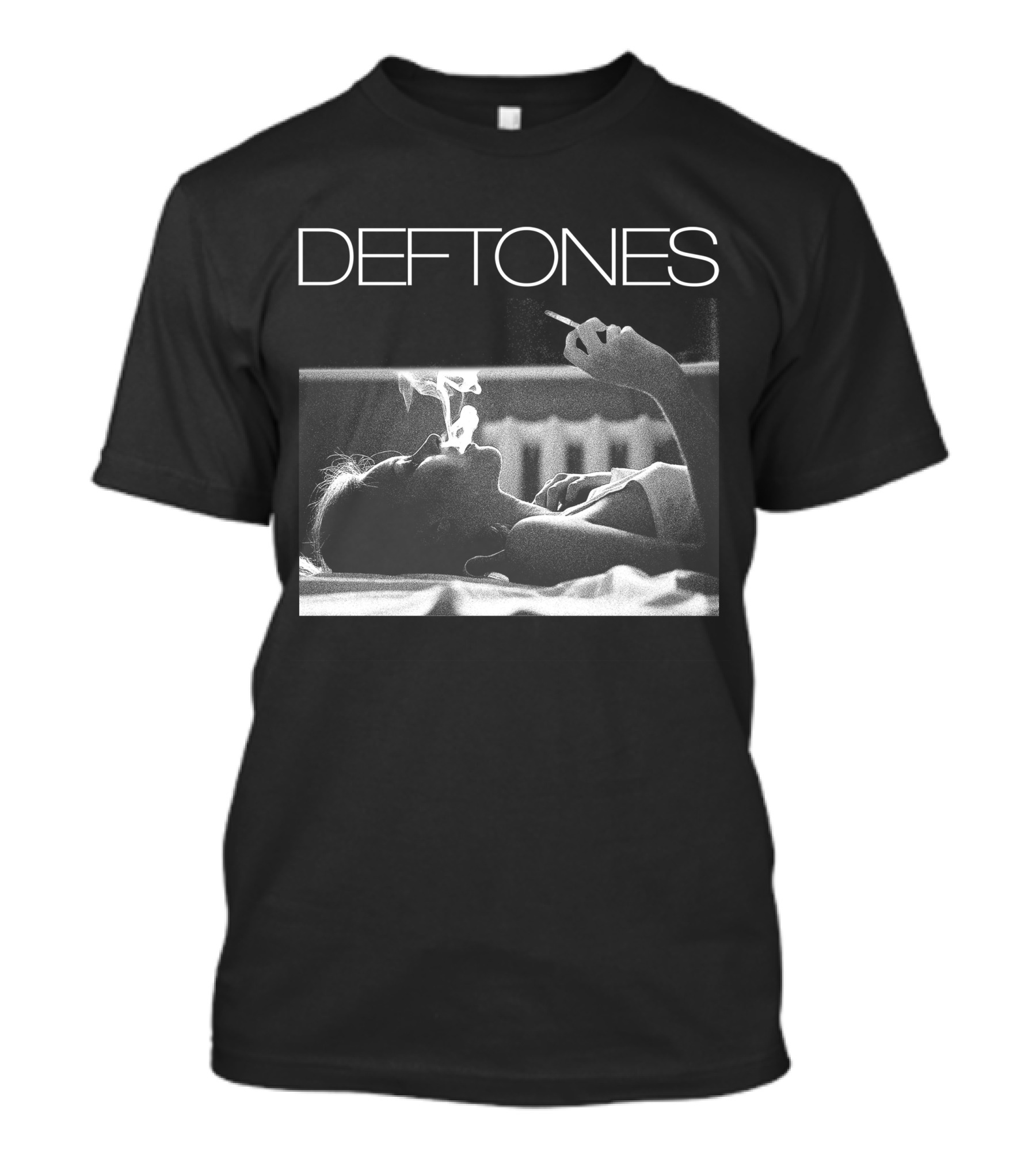 Deftones Smoking Woman In Bed T-Shirt