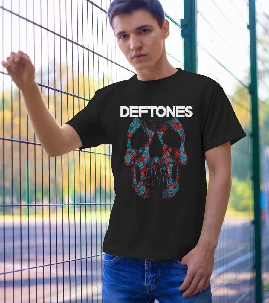 Deftones Floral Skull T-Shirt