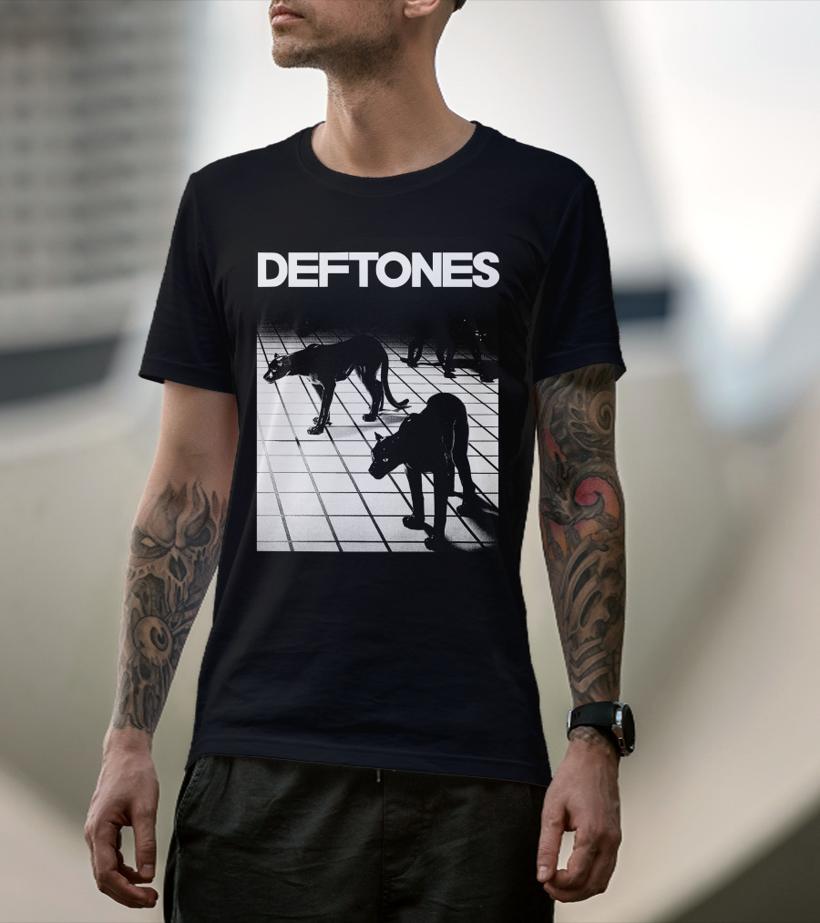 Deftones White Pony Album Cover With Black Panther T-Shirt