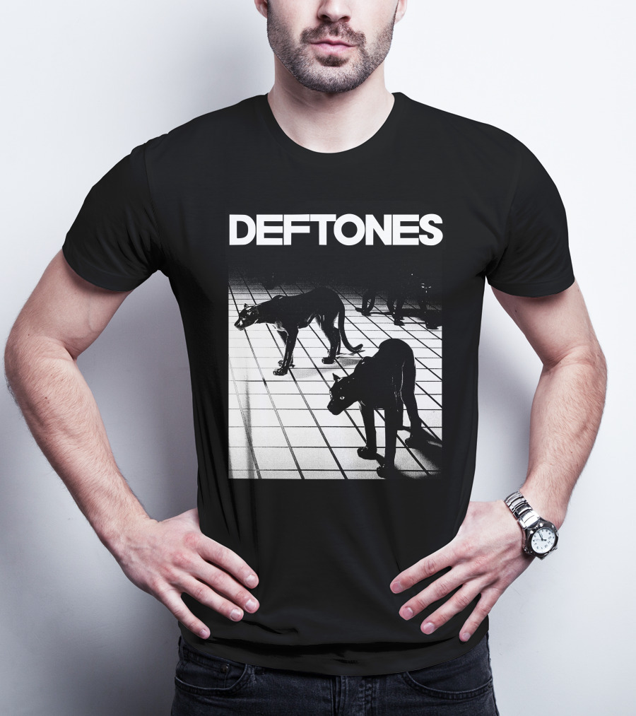 Deftones White Pony Album Cover With Black Panther T-Shirt