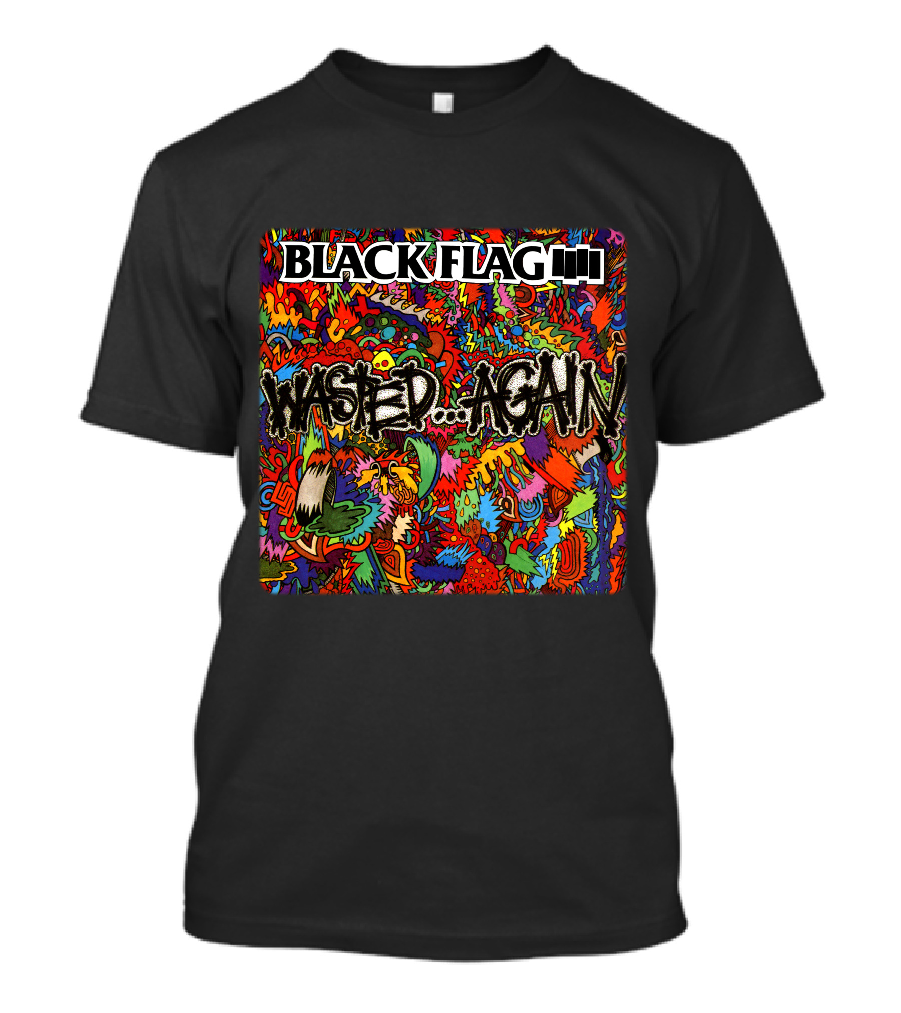 Black Flag Wasted...again T-Shirt