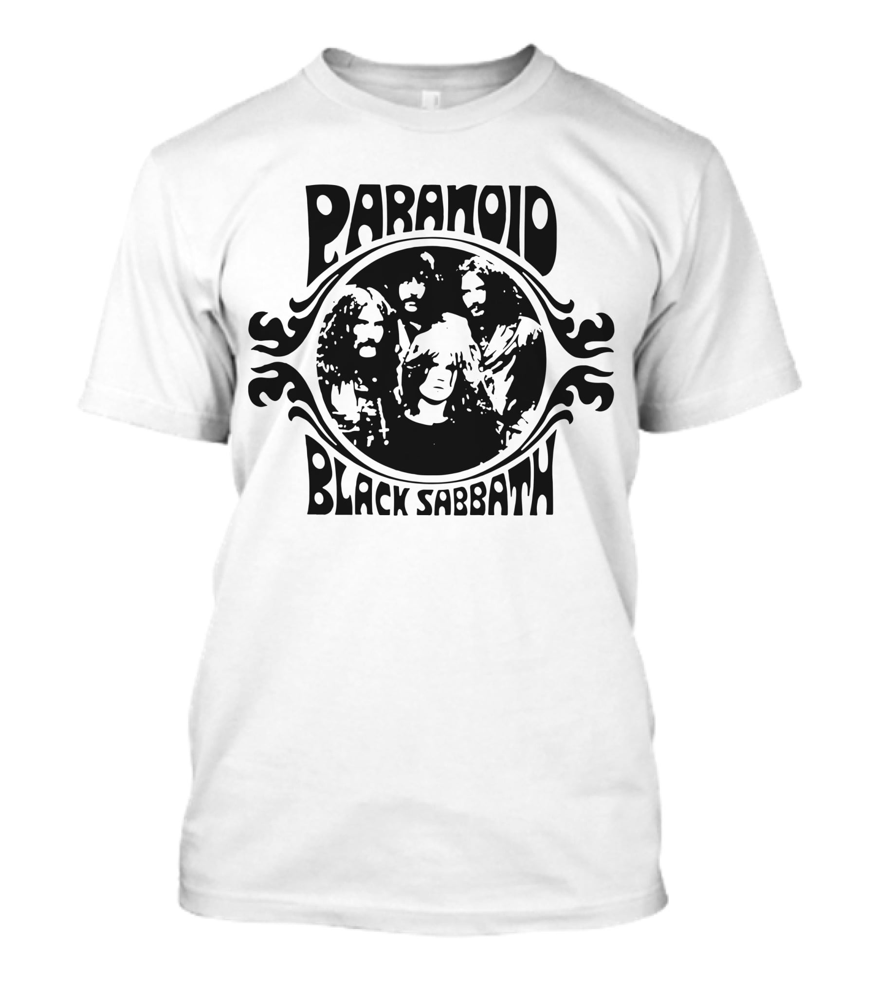 Paranoid Black Sabbath Retro Band Members T-Shirt
