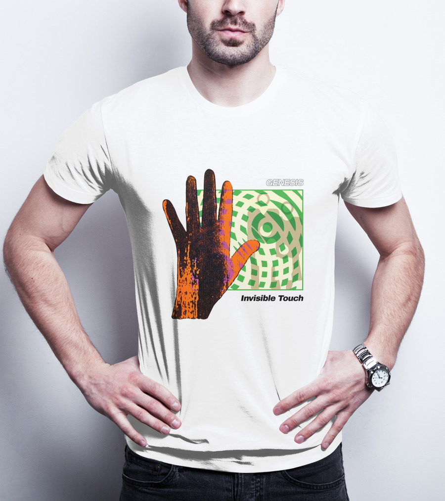 Genesis Invisible Touch Album Cover Hand Artwork T-Shirt