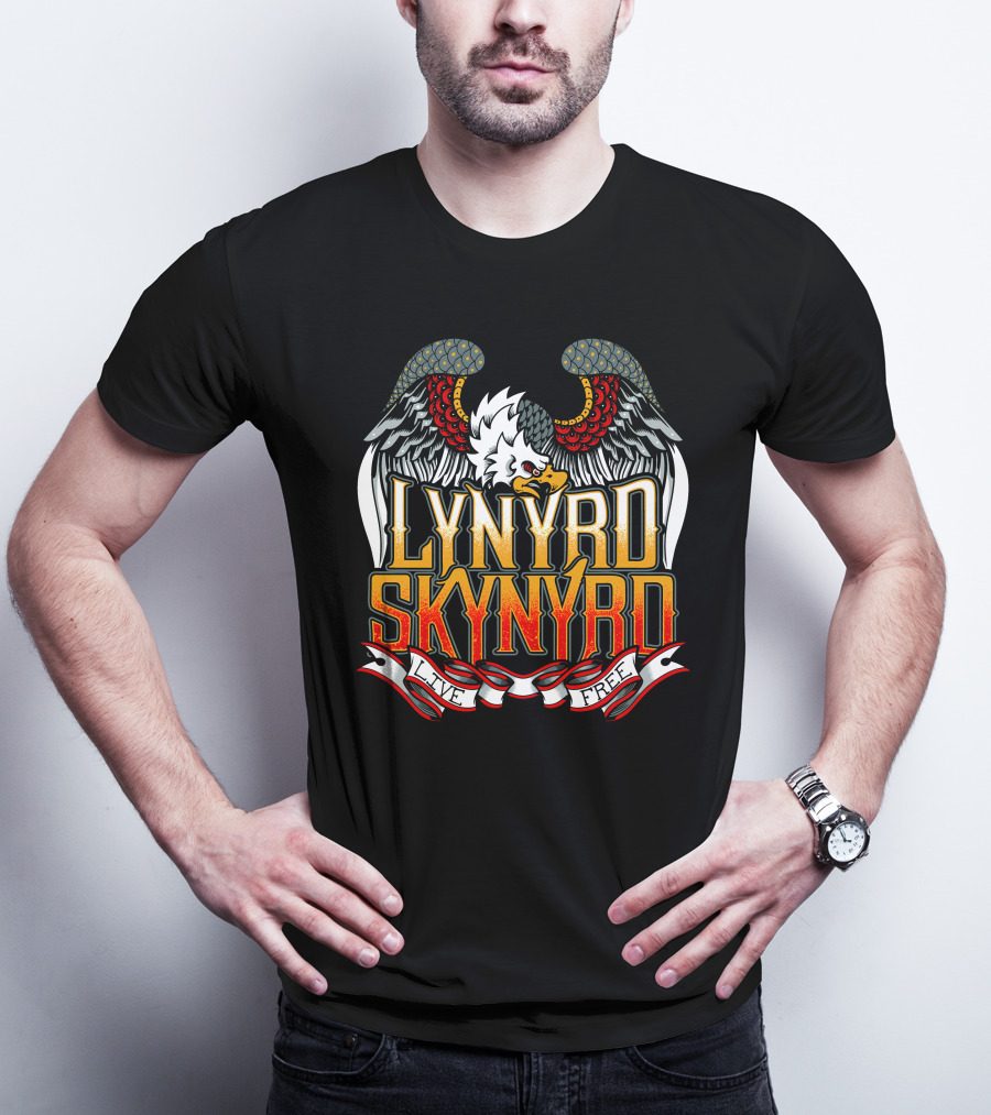 Lynyrd Skynyrd Live Free Eagle Wings T-Shirt