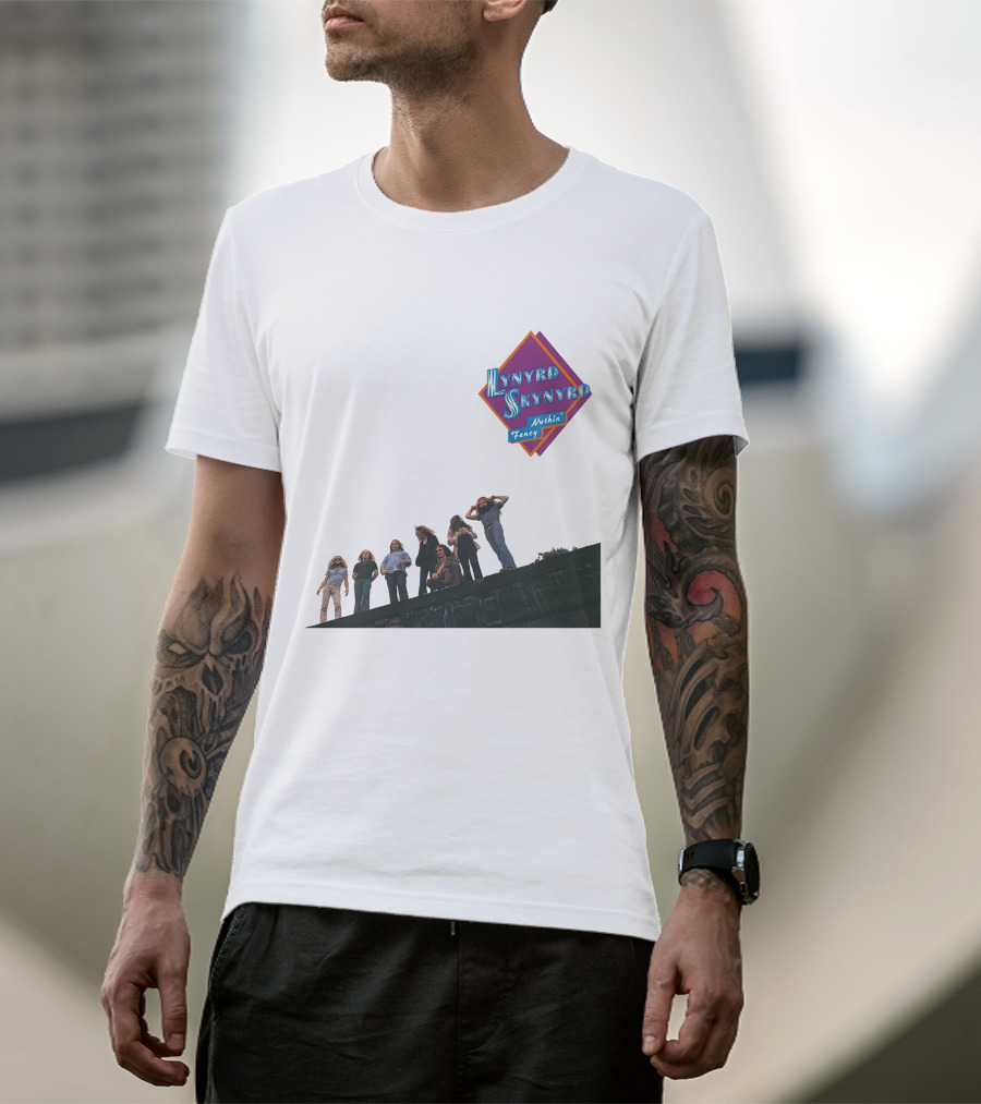 Lynyrd Skynyrd Nuthin' Fancy Band Members On Rooftop T-Shirt