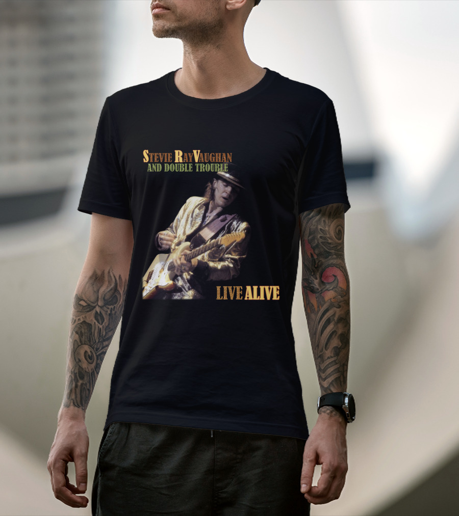 Stevie Ray Vaughan And Double Trouble Live Alive T-Shirt