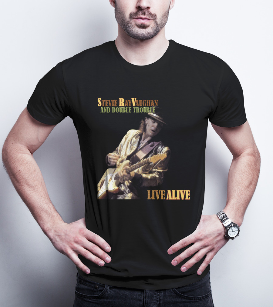 Stevie Ray Vaughan And Double Trouble Live Alive T-Shirt
