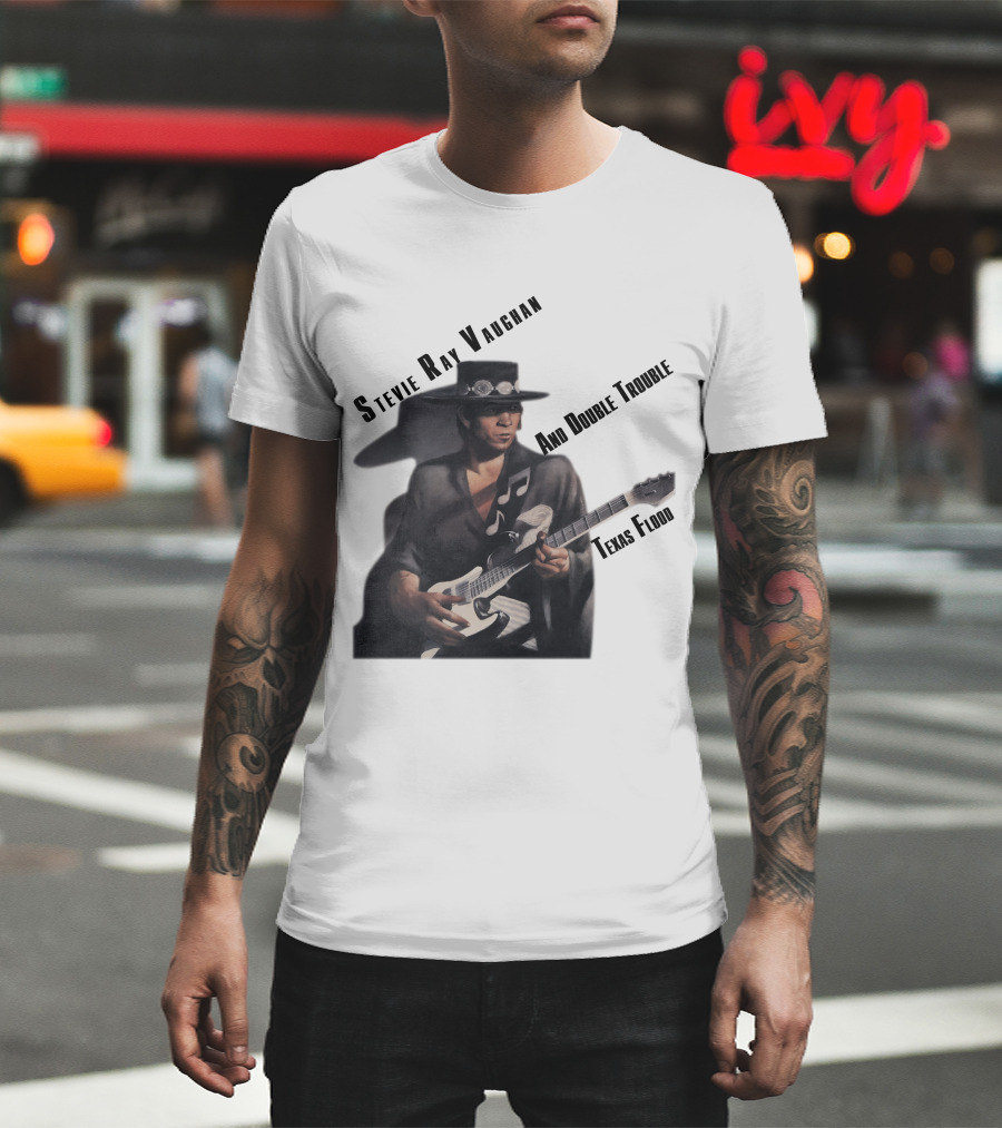 Stevie Ray Vaughan And Double Trouble Texas Flood T-Shirt
