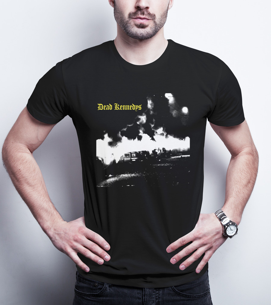 Dead Kennedys Car Riot Scene T-Shirt