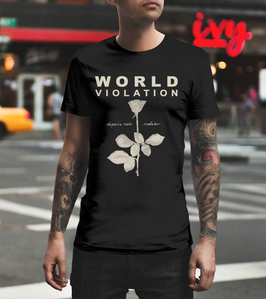 World Violation Depeche Mode Violator Rose T-Shirt