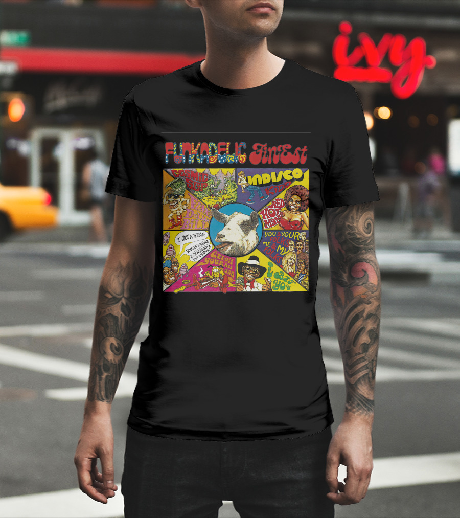 Funkadelic Finest Cosmic Slop Indisco Kid Joyful Bill T-Shirt