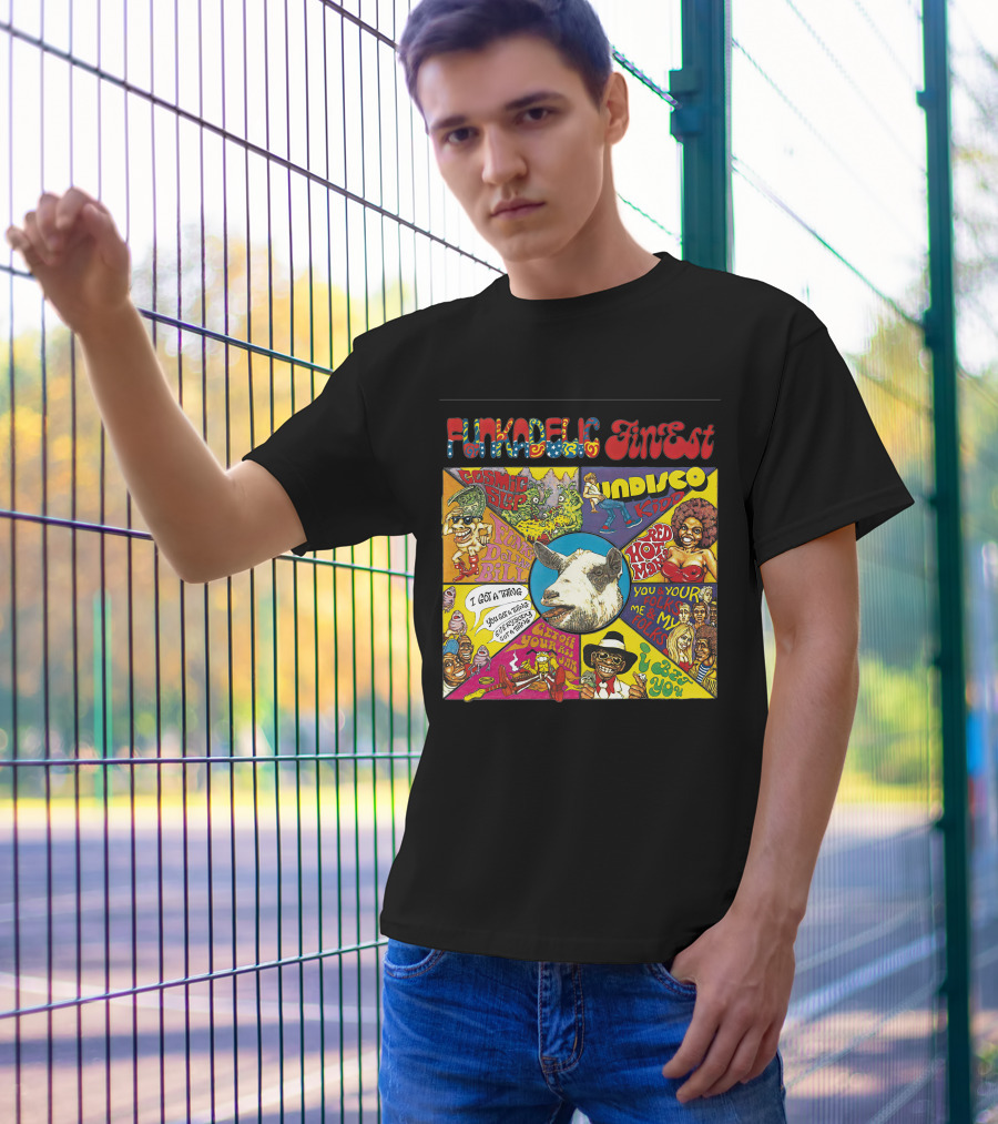 Funkadelic Finest Cosmic Slop Indisco Kid Joyful Bill T-Shirt