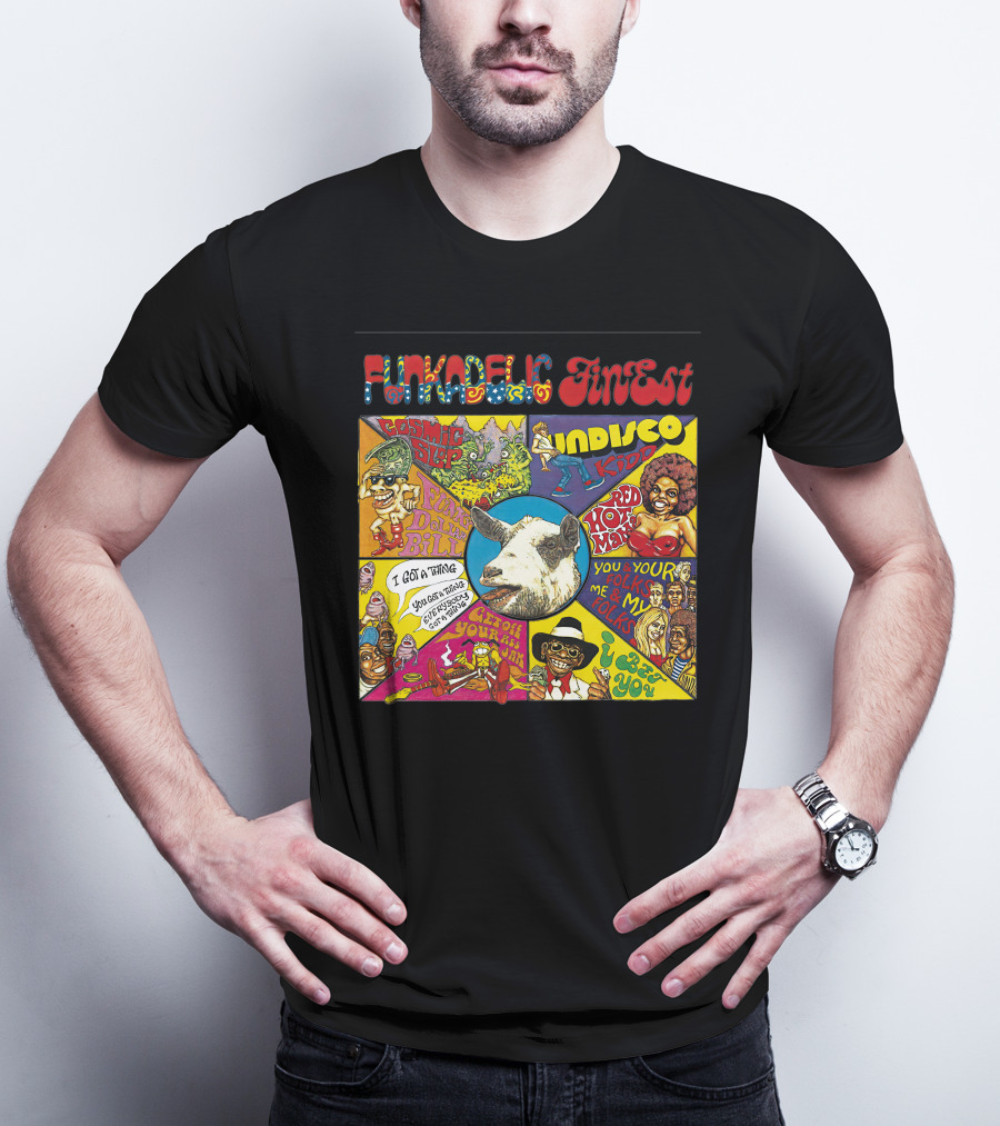 Funkadelic Finest Cosmic Slop Indisco Kid Joyful Bill T-Shirt
