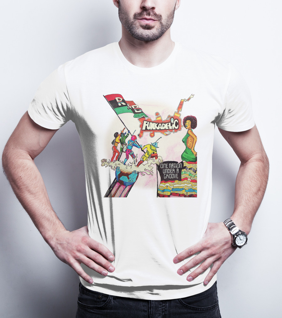 Funkadelic One Nation Under A Groove R&B Psychedelic Style T-Shirt