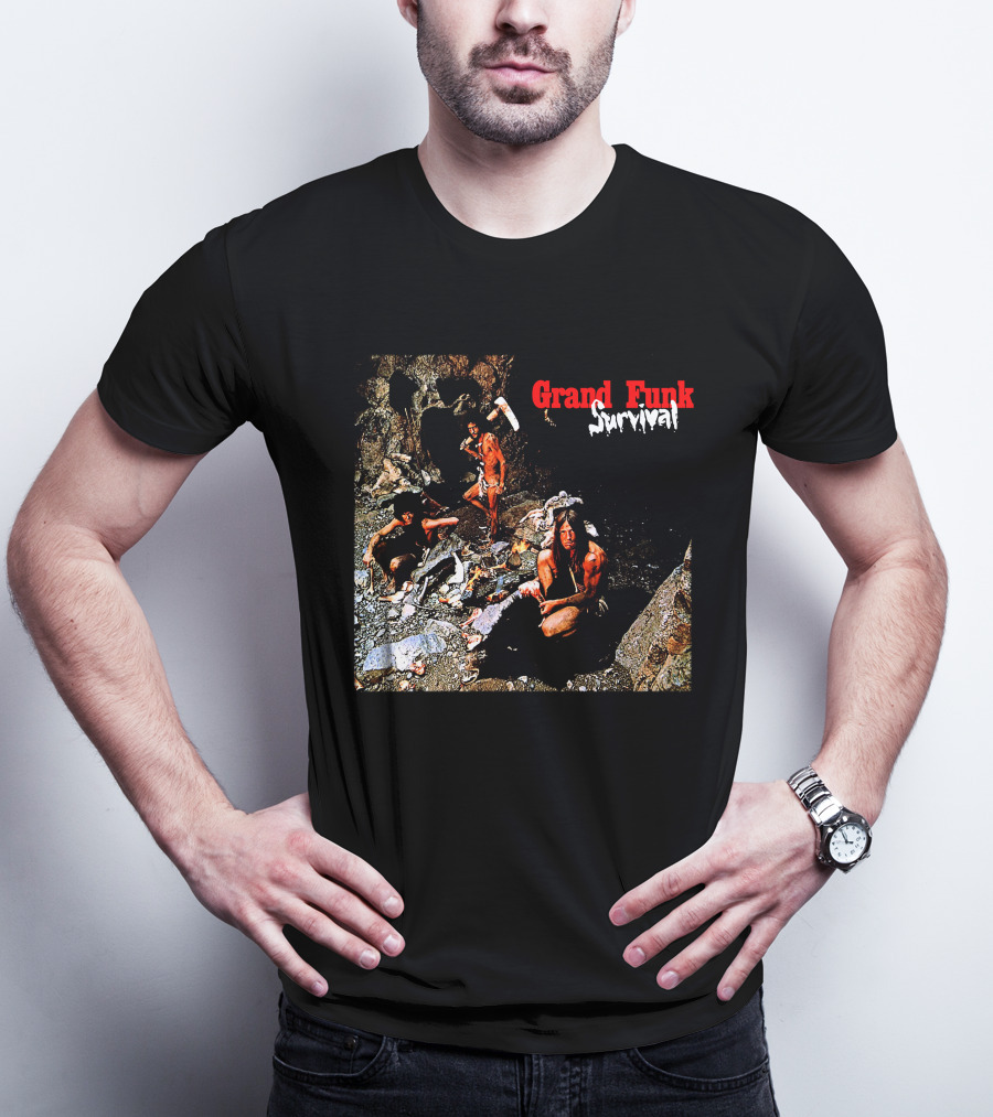 Grand Funk Railroad Survival Album Cover T-Shirt