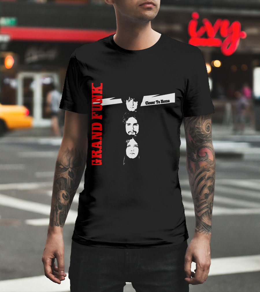 Grand Funk Railroad Closer To Home Album Cover T-Shirt