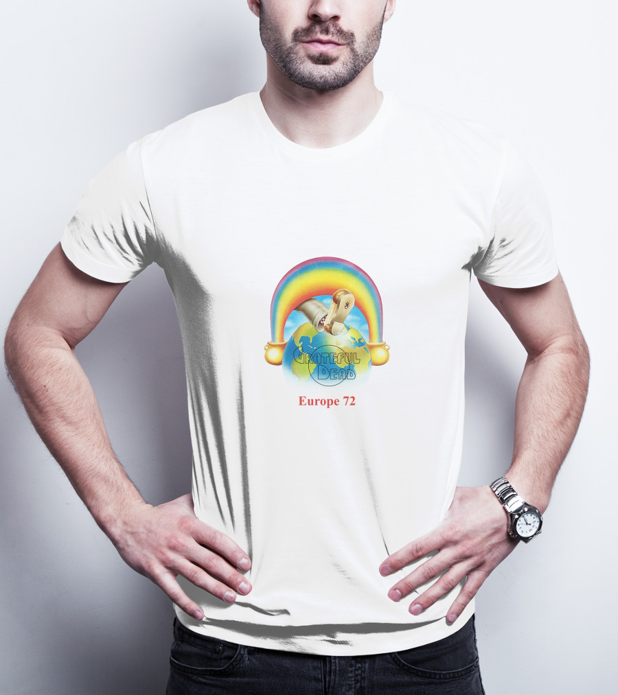 Grateful Dead Europe 72 Rainbow Tour Art T-Shirt