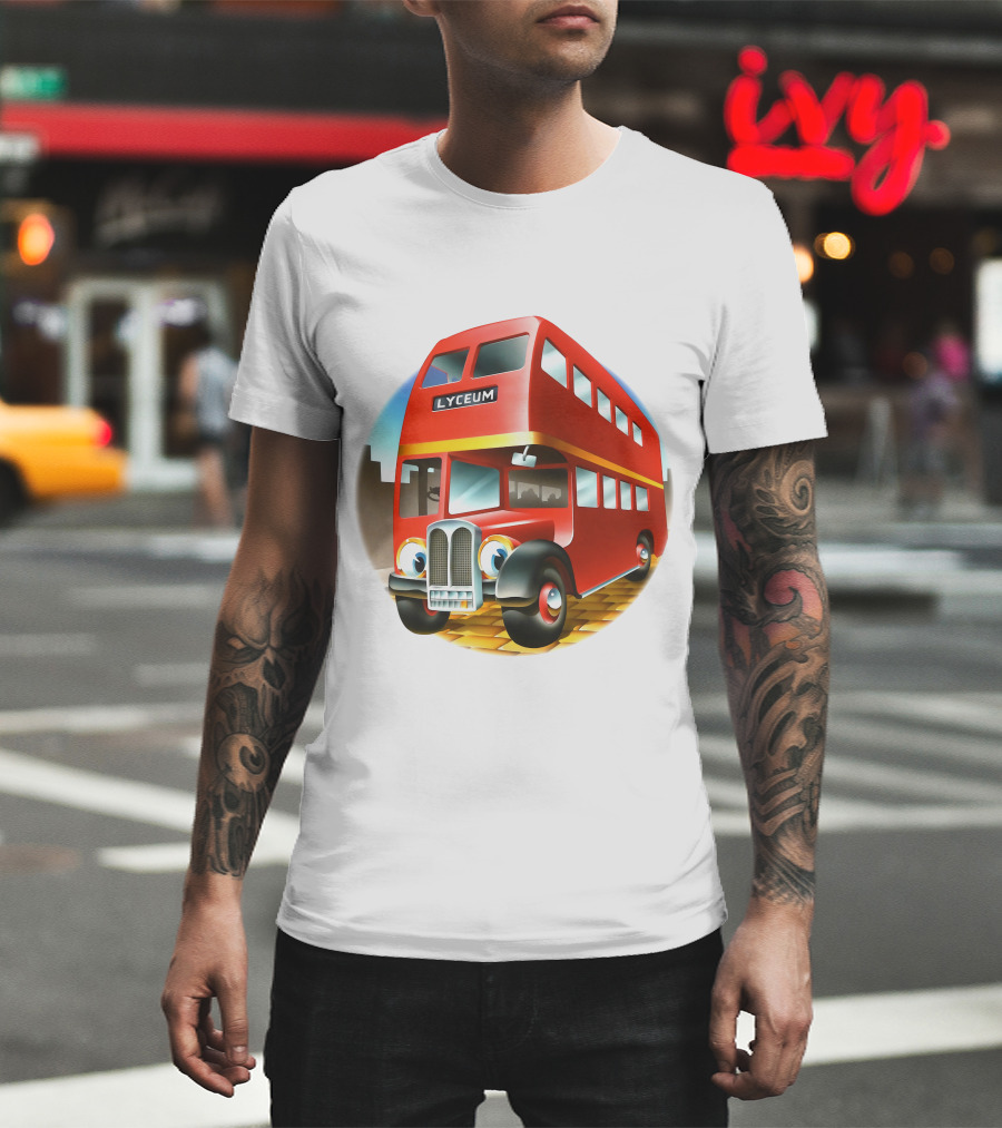 Europe '72 Series 5 - Strand Lyceum London England 5-23-1972 Double Decker Bus T-Shirt
