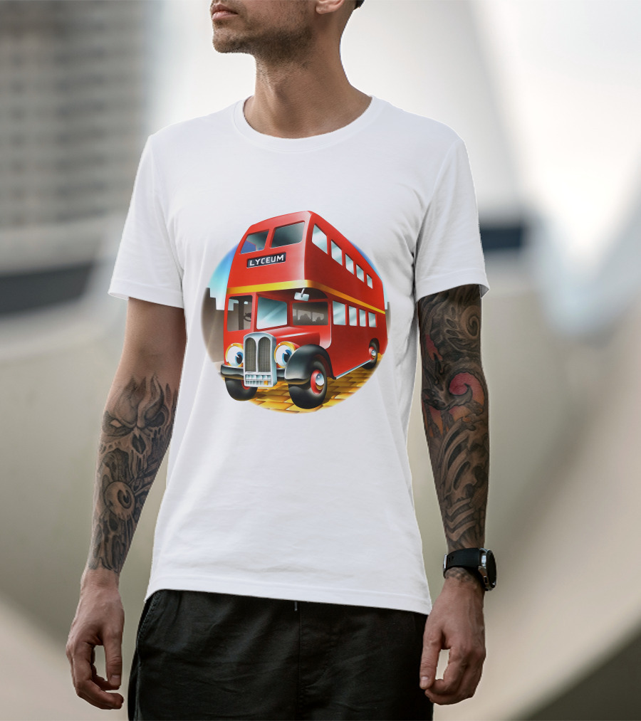 Europe '72 Series 5 - Strand Lyceum London England 5-23-1972 Double Decker Bus T-Shirt