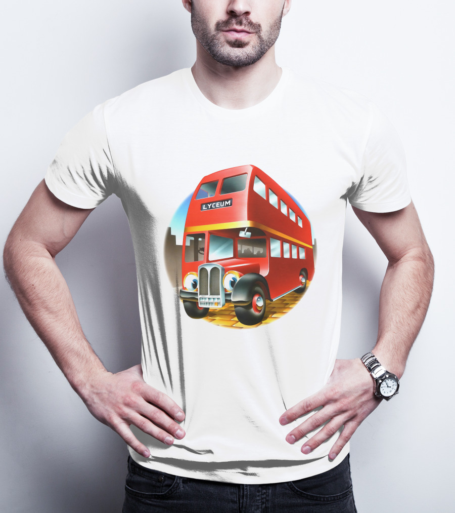 Europe '72 Series 5 - Strand Lyceum London England 5-23-1972 Double Decker Bus T-Shirt
