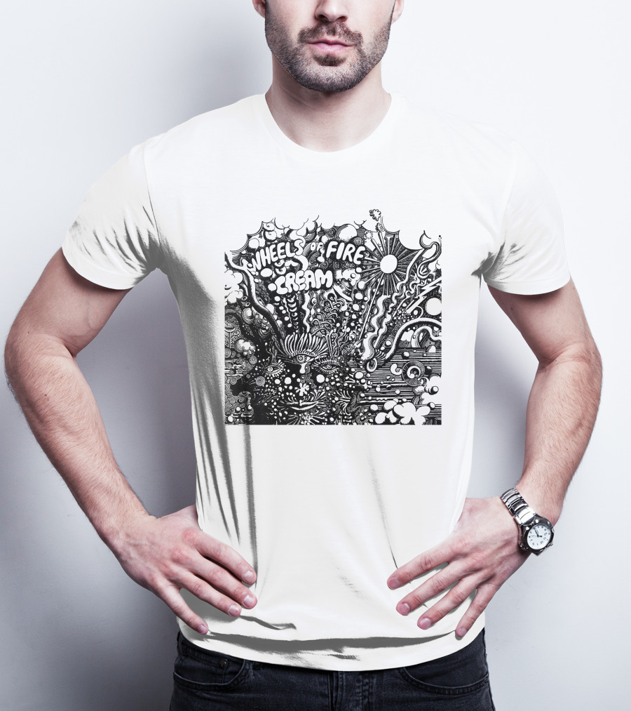 Wheels Of Fire Cream Psychedelic Artwork T-Shirt