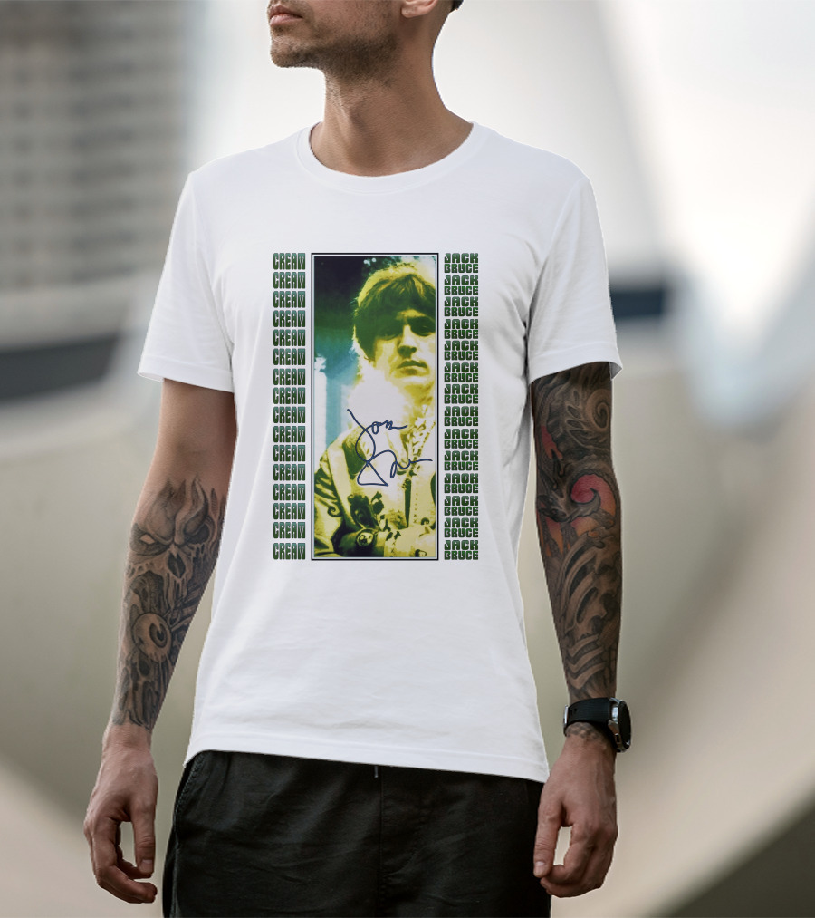 Cream Jack Bruce Signature Portrait T-Shirt