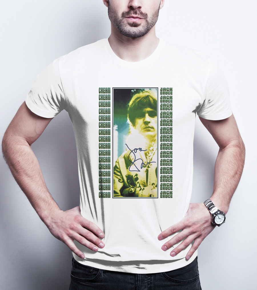 Cream Jack Bruce Signature Portrait T-Shirt