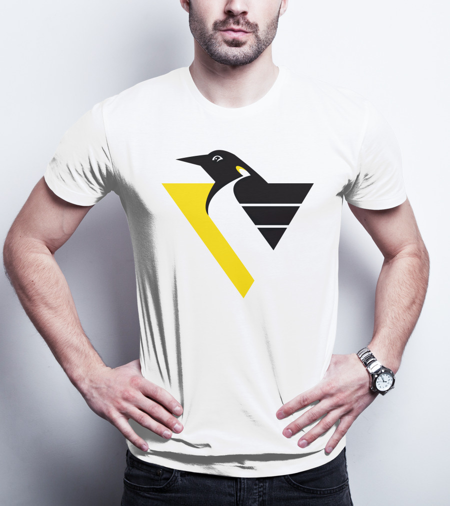 Pittsburgh Penguins Retro Penguin Triangles T-Shirt