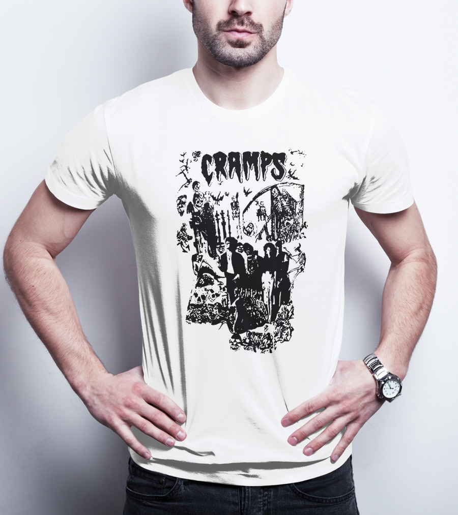 Cramps Gothic Horror Collage Tcr T-Shirt