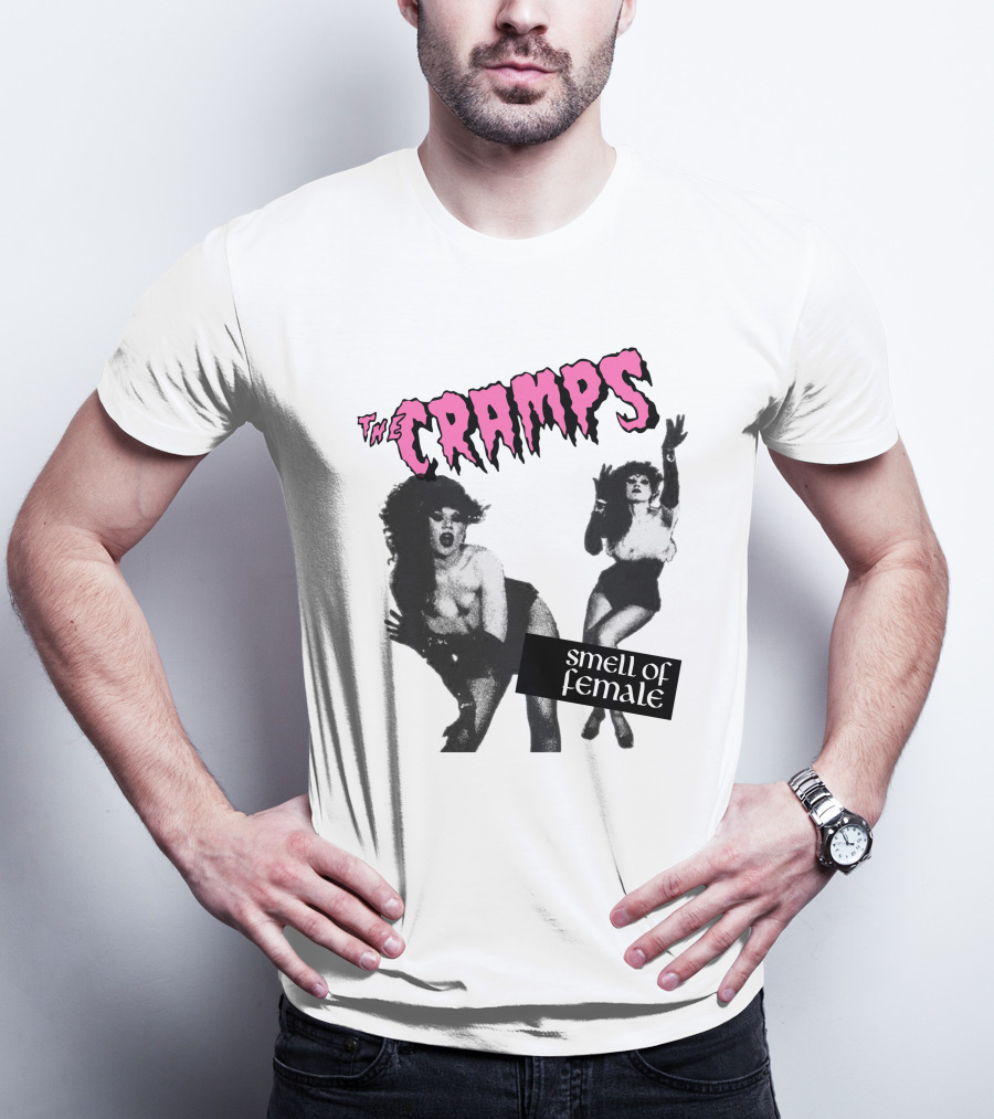 The Cramps Smell Of Female Vintage Punk Rock Album Cover T-Shirt