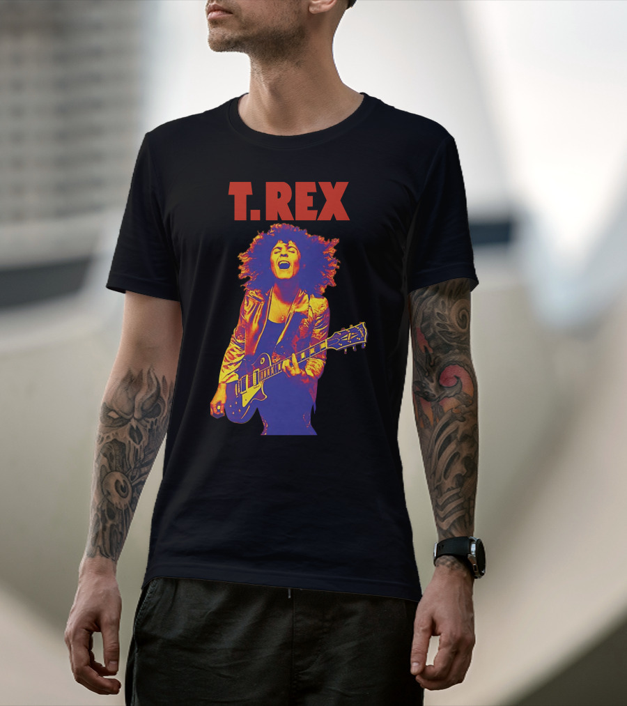 T. Rex Electric Guitar Glam Rock T-Shirt