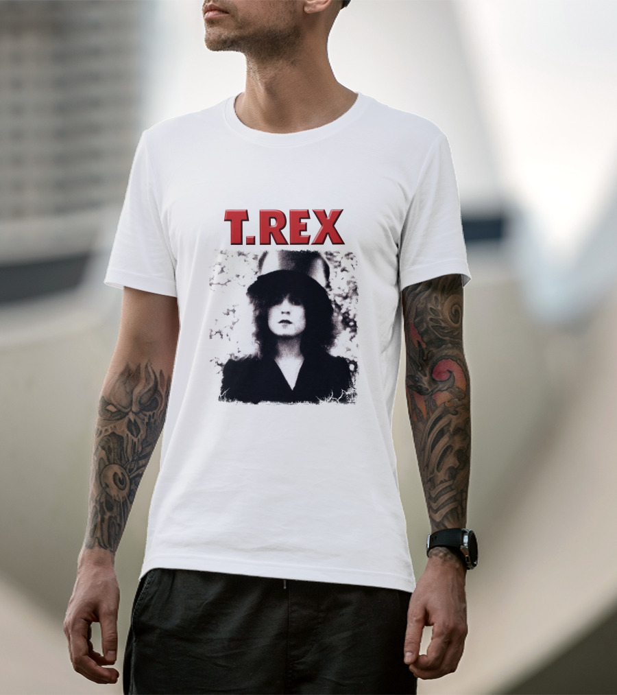 T. Rex Glam Rock Iconic Portrait With Hat T-Shirt