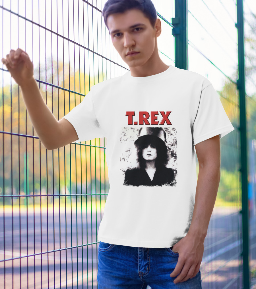 T. Rex Glam Rock Iconic Portrait With Hat T-Shirt
