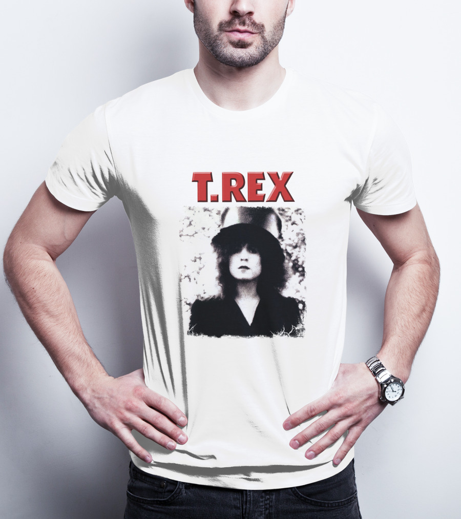 T. Rex Glam Rock Iconic Portrait With Hat T-Shirt