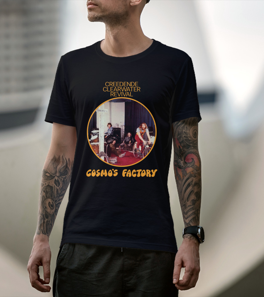 Creedence Clearwater Revival Cosmo's Factory Album Cover T-Shirt