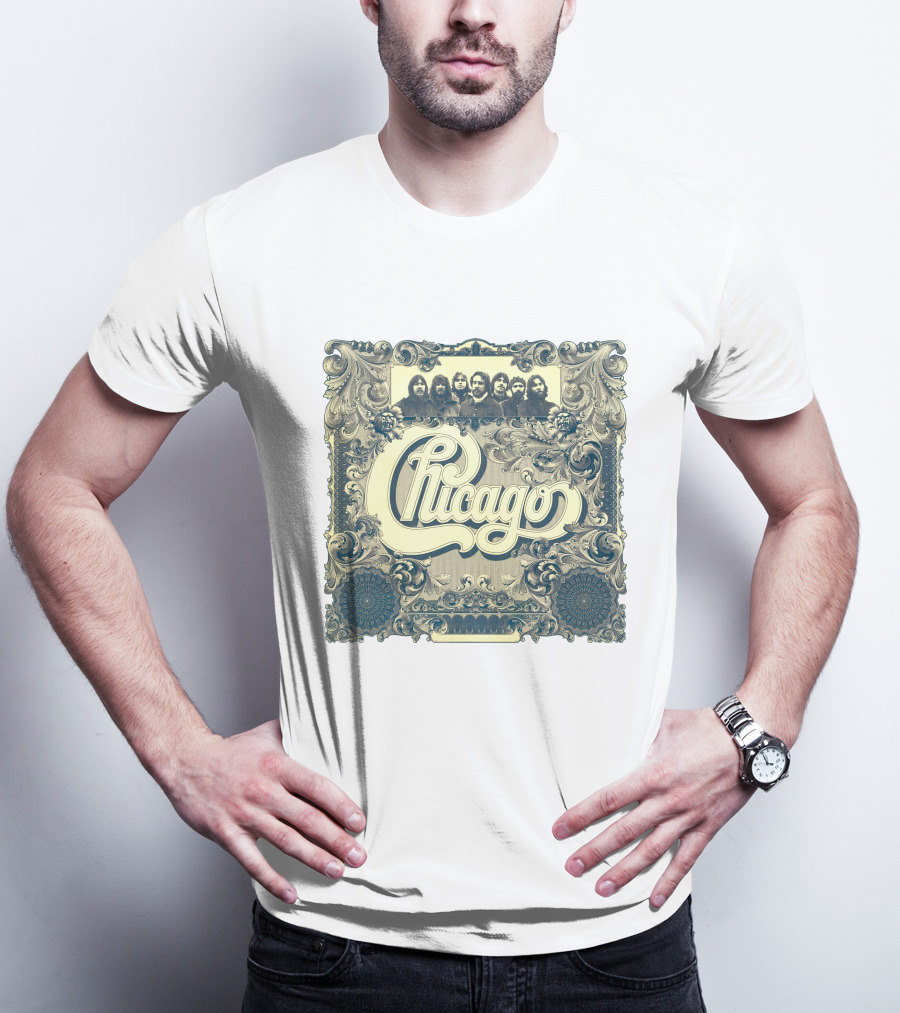 Chicago Band Vintage Ornate Frame T-Shirt