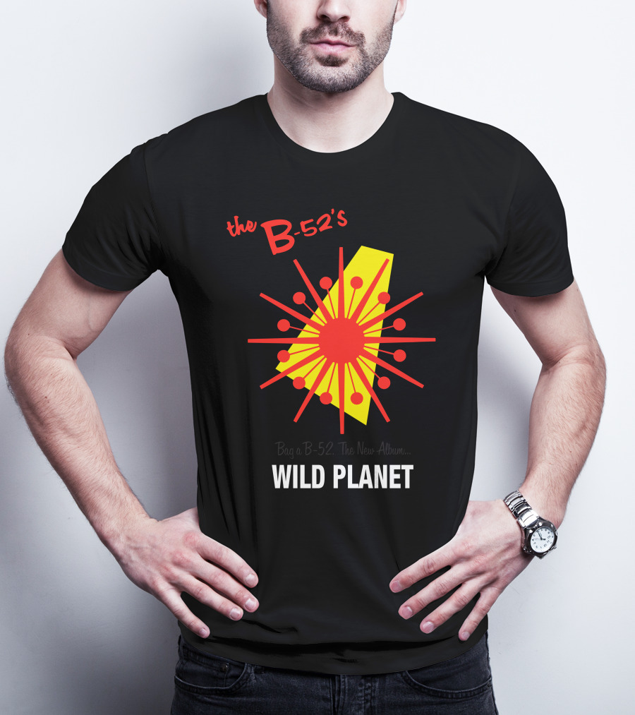 The B-52'S Wild Planet Explosion Retro Style T-Shirt