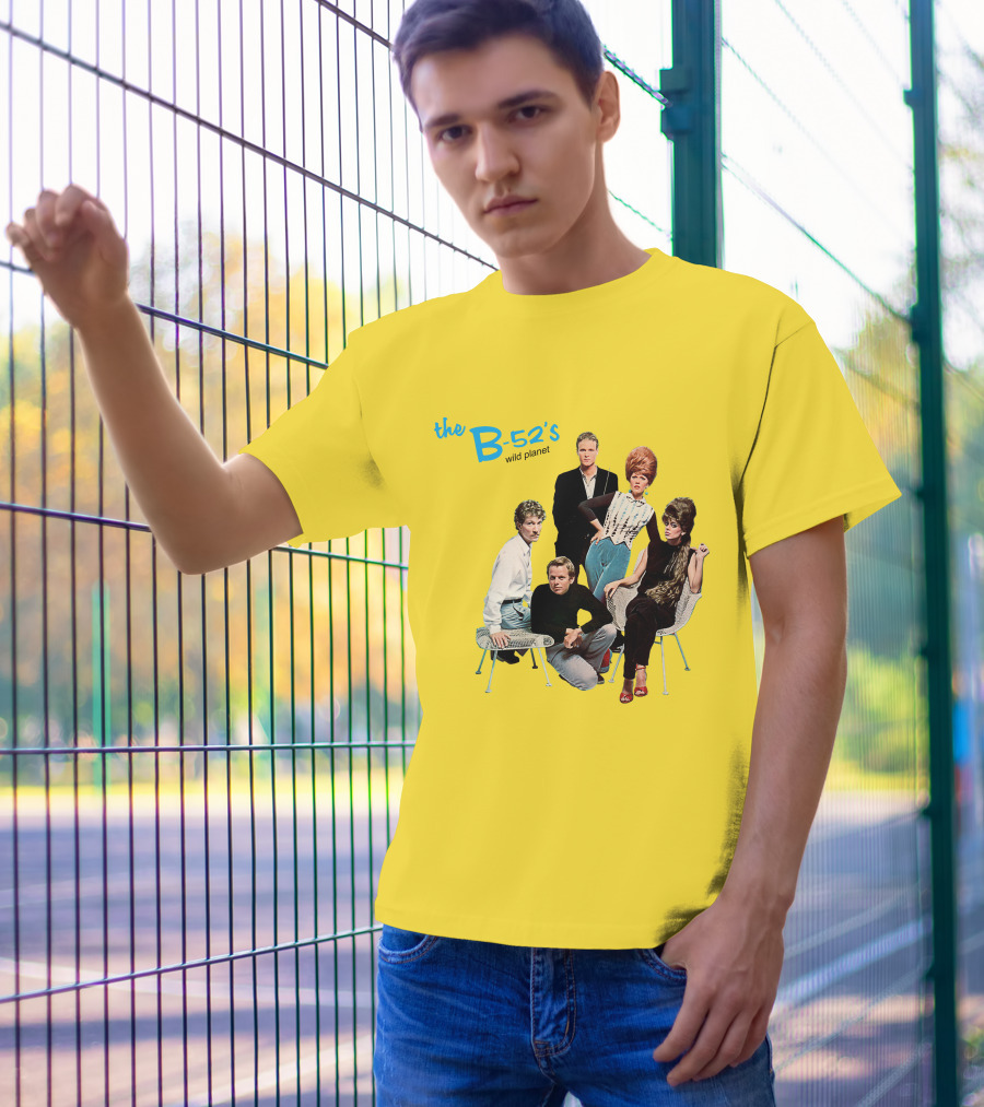 The B-52'S Wild Planet Album Cover Group Photo T-Shirt