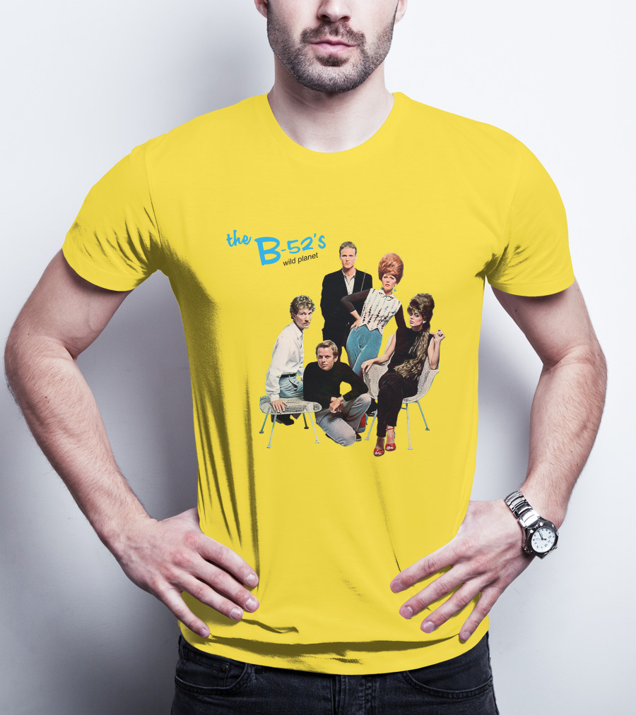 The B-52'S Wild Planet Album Cover Group Photo T-Shirt
